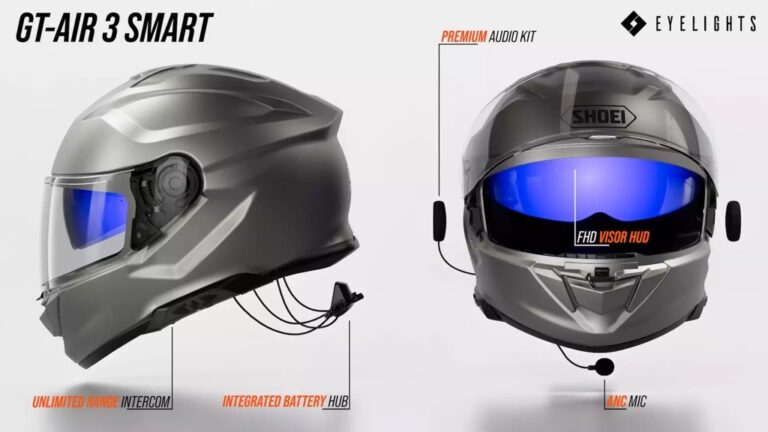Shoei GT-Air 3 Smart: The First Motorcycle Helmet With Integrated AR & HUD