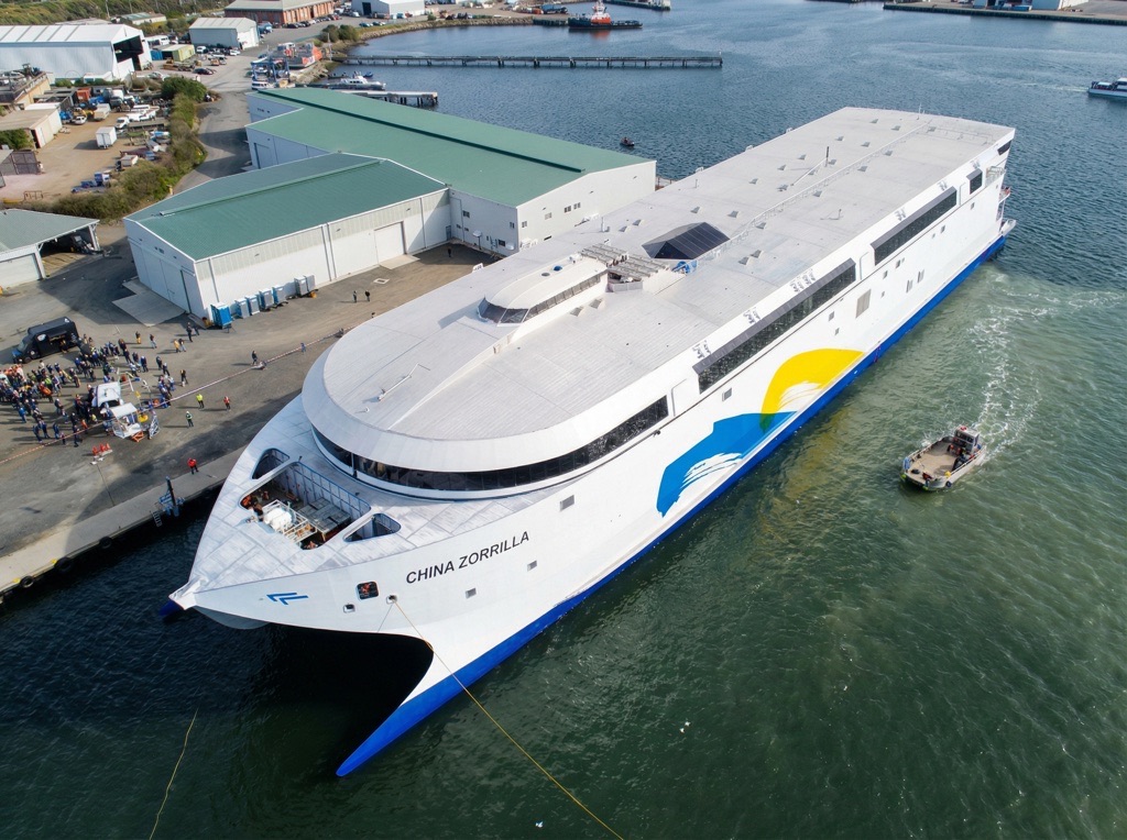 Incat Hull 096: 130m World's Largest Electric Ferry 40 MWh