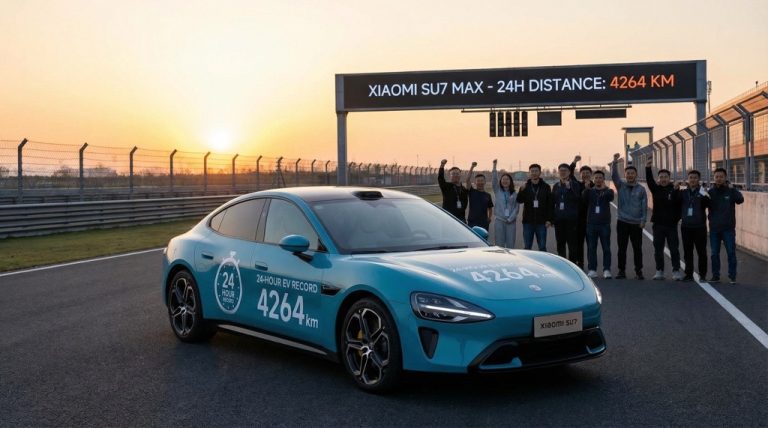 Xiaomi SU7 Max 4264 Km 24-Hour EV Record