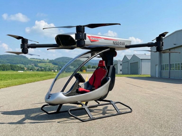 Velocitor X-1 EVTOL: $156K Single-Seat Flyer With 70 Mph Speed